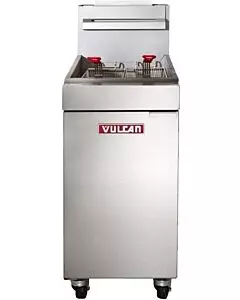 Buy Vulcan LG400 45-50 lb Natural Gas Floor Fryer - 120,000 BTU ...