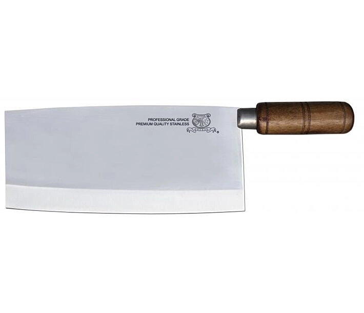 Omcan Chinese Style Cleaver with Wooden Handle | Zanduco US