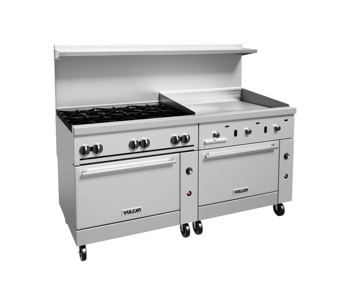Vulcan 72SC-6B36GP Endurance Series 72" 6 Burner Range with 36" Right ...