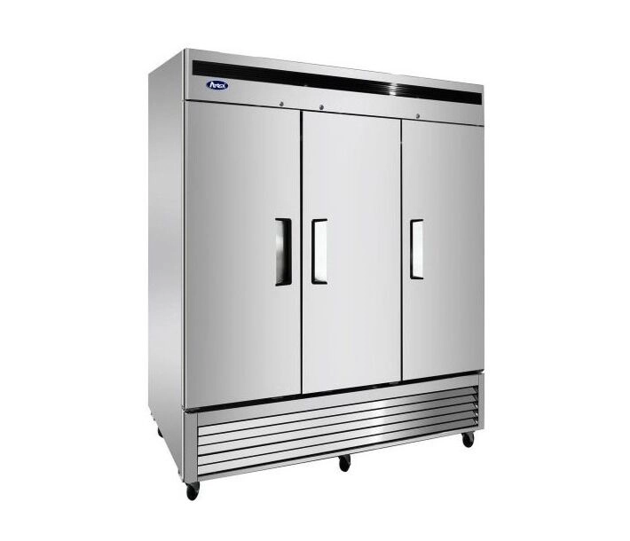 Atosa MBF8504 82" Bottom Mount Solid Three Door Reach-In Freezer ...