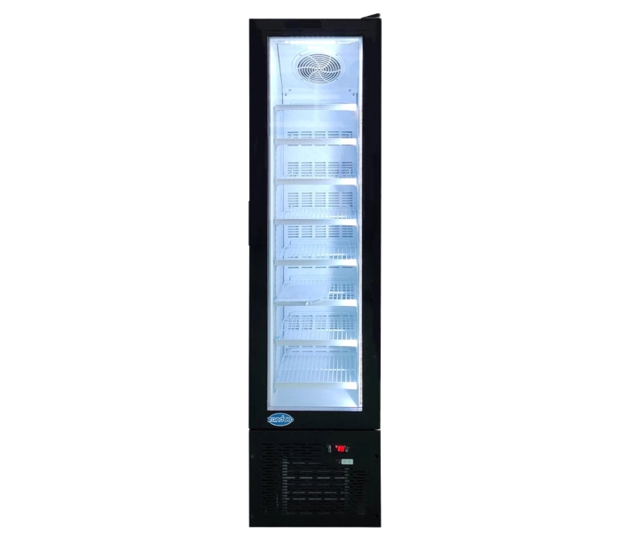 Zanduco 17" Slim Single Glass Door Display Case Merchandiser Freezer ...