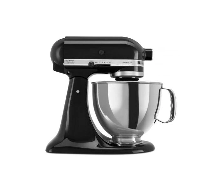 KitchenAid KSM150PSOB 5 Qt. Tilt Head Countertop Stand Mixer - Onyx ...