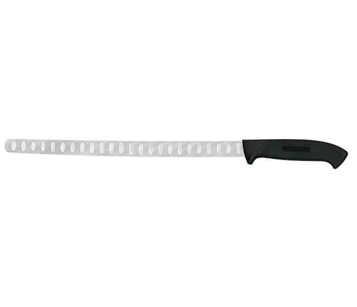 Omcan 11.5" Narrow G-Edge Sashimi Slicer with Black Handle | Zanduco US