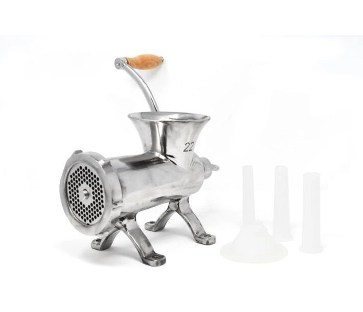 #22 Stainless Steel Manual Meat Grinder | Manual Meat Grinders | Zanduco US