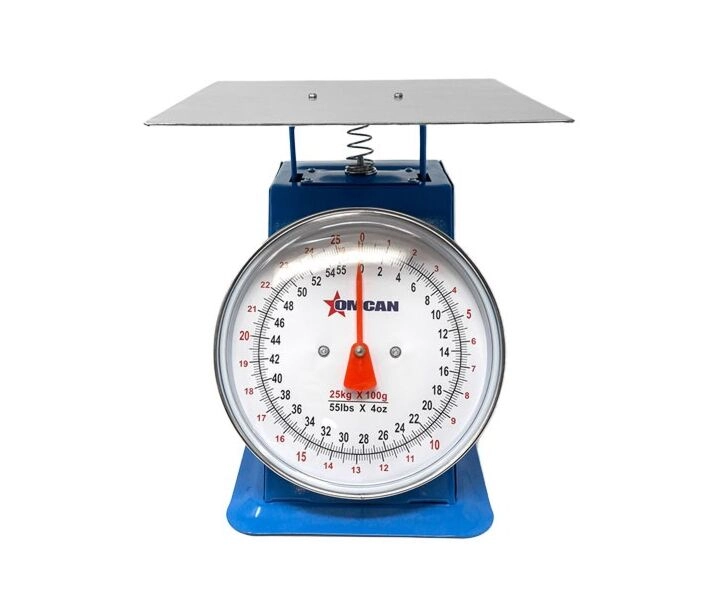 Dial Spring Scale with 25 kg / 55 lbs. Capacity and Stainless Steel ...