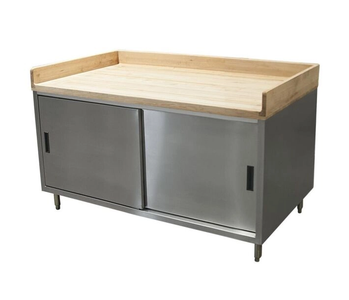 BK Resources CMBT-3060S 30" X 60" Maple Bakers Top Cabinet Base with ...