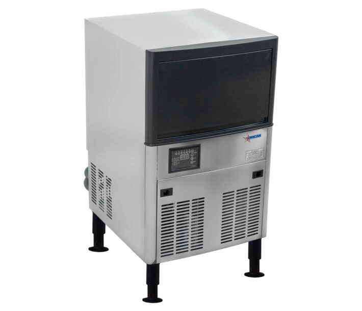 Omcan Ice Machine with 33 lb Storage Bin 80 lb/day Cubed Ice Production ...