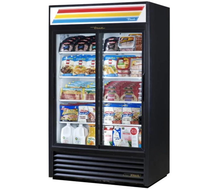 True GDM-41-HC-LD 47" Glass Slide Door Refrigeration Merchandiser ...