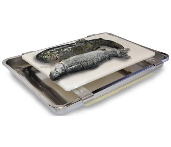 Fillet Cutting Board with Stainless Steel Drip Pan | Zanduco US