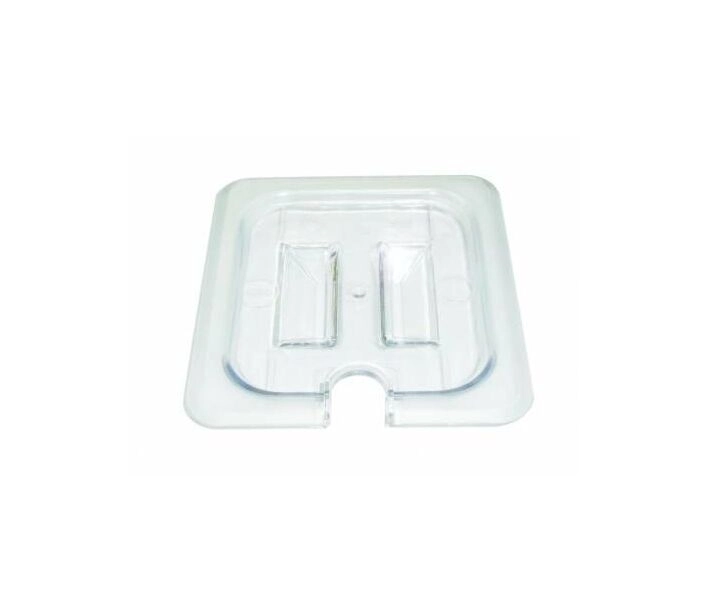 Omcan Clear Polycarbonate Slotted Cover for Slotted Pans | Zanduco CA