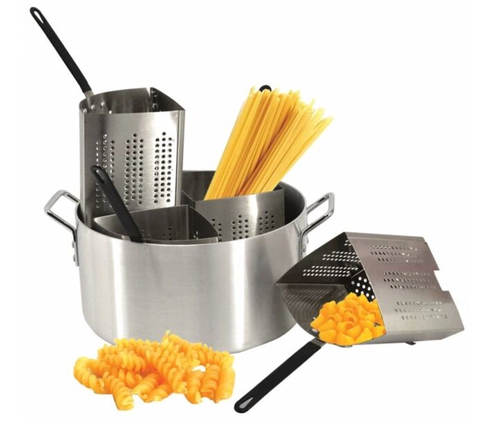 Aluminum Pasta Cooker Set with 4 Stainless Steel Inserts | Pasta Sets ...