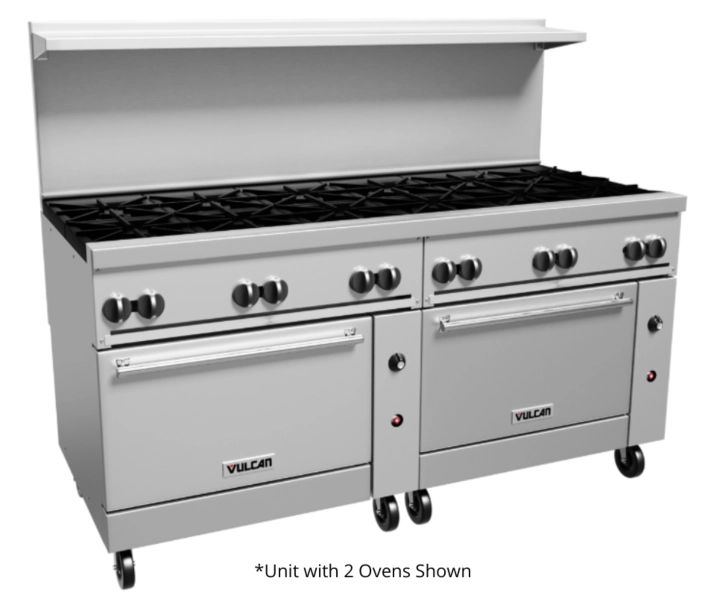 Vulcan 72RC-12B Endurance Series 72" 12 Burner Range with Convection ...