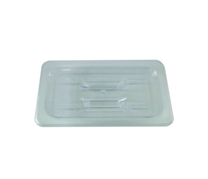 Omcan Solid Polycarbonate Clear Food Pan Covers | Zanduco US