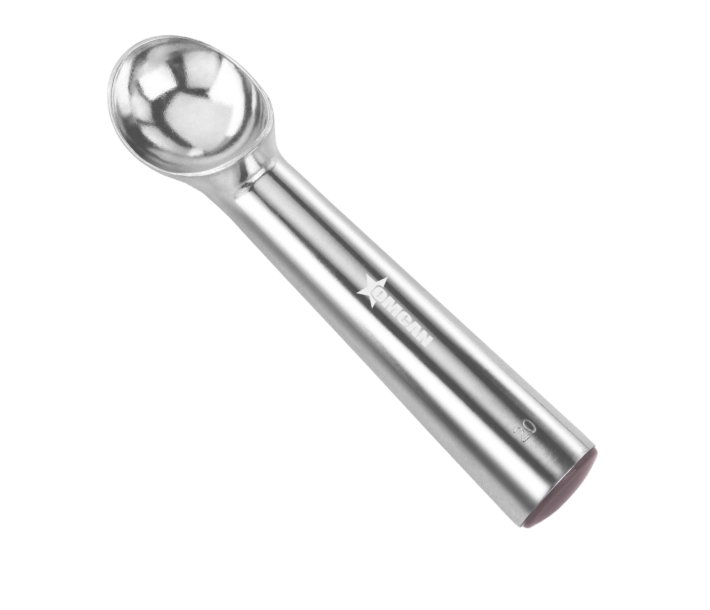 Omcan 2 oz. Aluminum Ice Cream Scoop/Dipper #20 - Brown | Zanduco US