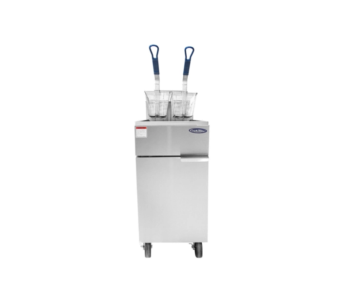 Atosa ATFS-35ES 16" Floor Gas Fryer with 35 lb. Capacity, 3 Burners ...