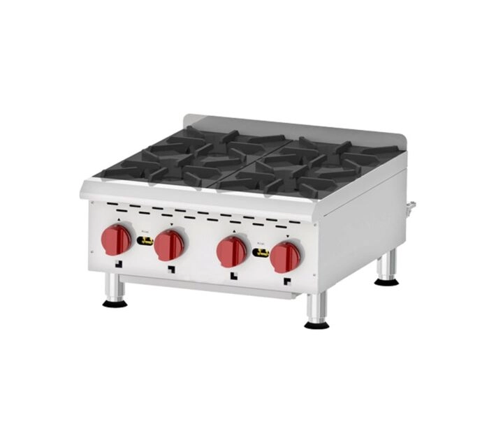 Countertop Stainless Steel Gas Hot Plate with 4 Burners | Countertop ...