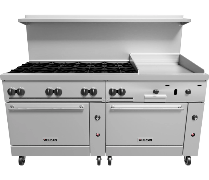 Vulcan 72SS-8B24GTP Endurance Series 72" Range with 1 Standard and 1 ...