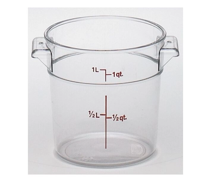 Cambro Food Storage Round Container, Camwear Polycarbonate - Clear ...