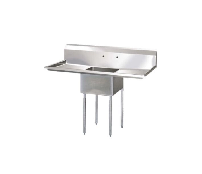 EFI SI818-1BC 18"X18"X11" Centre drain one compartment Sink with Two ...