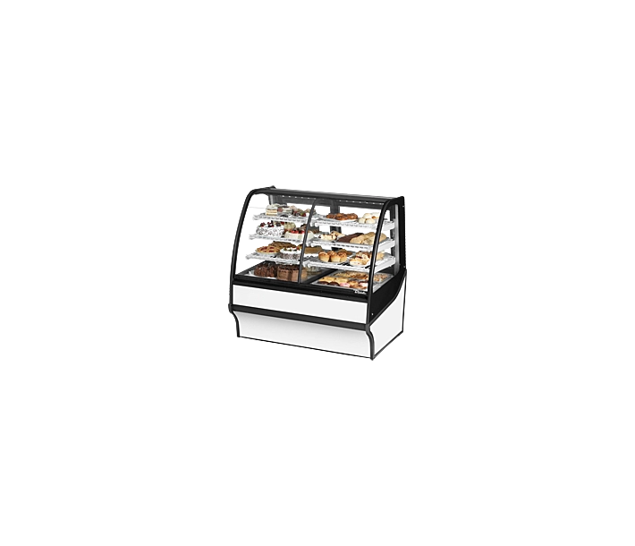 True TCGDZ-50 50" Curved Glass Dual Zone Dry / Refrigerated Bakery Case ...