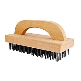 Butcher Block Wire Brush Steel Bristles 9.25 X 3.73 X 1 Inches | Zanduco CA