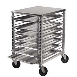 Omcan 46800 End Load Portable Alum Pan Wire Rack - 15 Pan Capacity ...