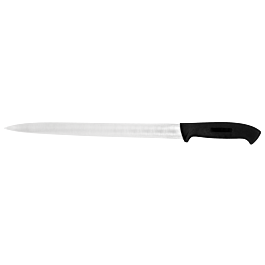 Omcan 11.25" Narrow Edge Sashimi Slicer with Black Handle | Zanduco CA