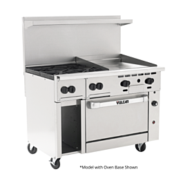 Vulcan 48R-24G4BN Endurance Series 48" 4 Burner Range with 24" Right ...
