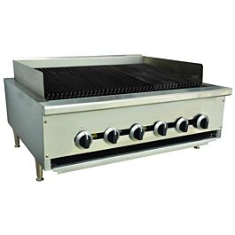 Gas Radiant Broiler with 6 Burners | Countertop Gas Charbroilers ...