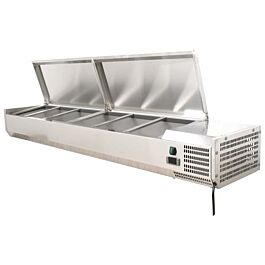 Zanduco 80" Countertop Refrigerated Topping / Prep Rail | Food Prep ...