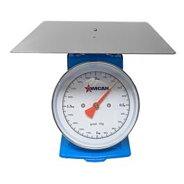 Omcan Dial Spring Scale with Stainless Steel Plate - 2 kg Capacity ...