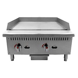 Omcan Natural Gas Griddle with 2 Burners - 60000 BTU | Zanduco US