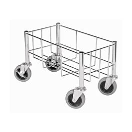 Omcan Wire Dolly with Wheels for Slender Trash Can | Zanduco US