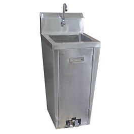 Zanduco Pedestal Sink with Foot Valve & Faucet | Hand Sinks, Hand Sink ...