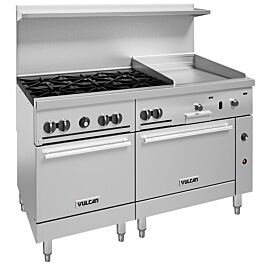 Vulcan 60SC-6B24GTP Endurance Series 60" Range with 1 Standard and 1 ...
