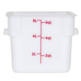 Food Storage Container 6L 225 X 190mm Pp White P-072P 80204 | Zanduco US