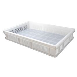 Omcan 23.6” x 15.7” x 3.93” Polypropylene Pasta Tray with Perforated ...