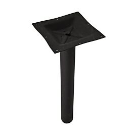 40" x 4.5" Metal Square Black Top Spider Table Column | Zanduco CA ...