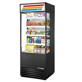 True TOAM-30GS-HC~TSL01 30" Glass Sided Open Air Display Case ...