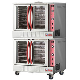 Ikon IECO-2 38" Double Deck Electric Convection Oven with Leg and ...