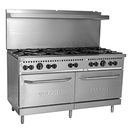 Vulcan SX60F-10B 60" 10 Burner Gas Range with 2 Standard Oven 358,000 BTU | Zanduco US